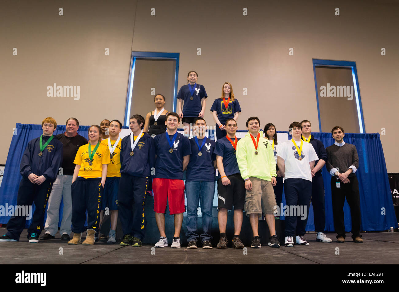 Winners of the 2013 Native Youth Olympics, Dena'ina Civic & Convention ...
