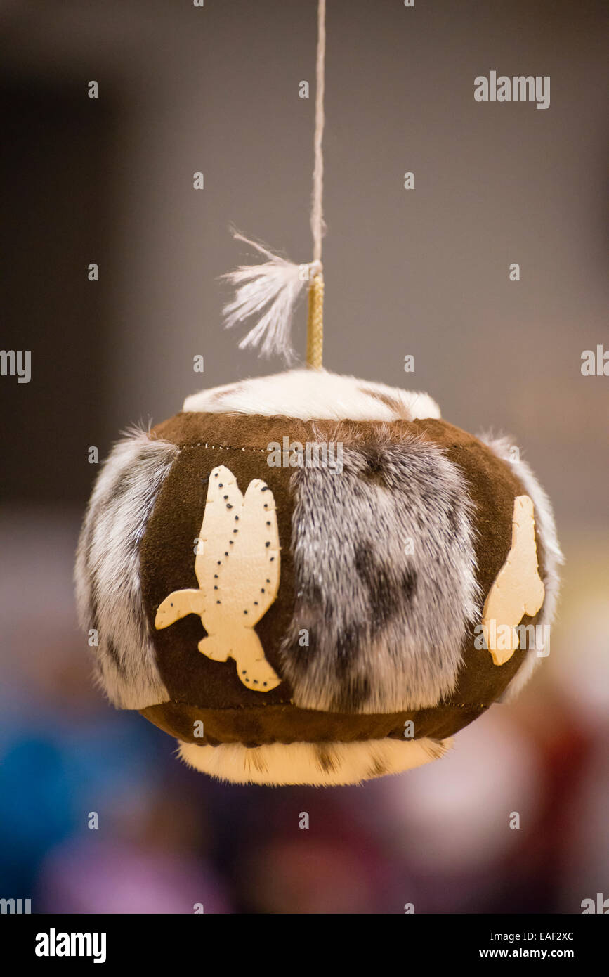 Ball,Native Youth Olympics,Seal Skin Stock Photo - Alamy