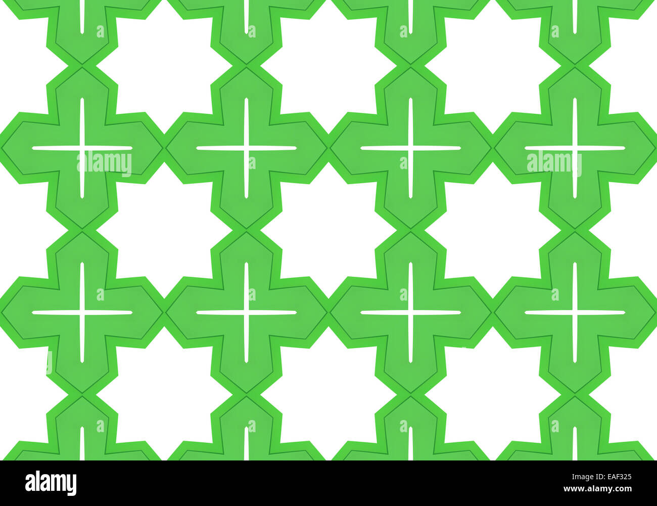 Green Ethnic pattern. Abstract kaleidoscope fabric design Stock Photo ...