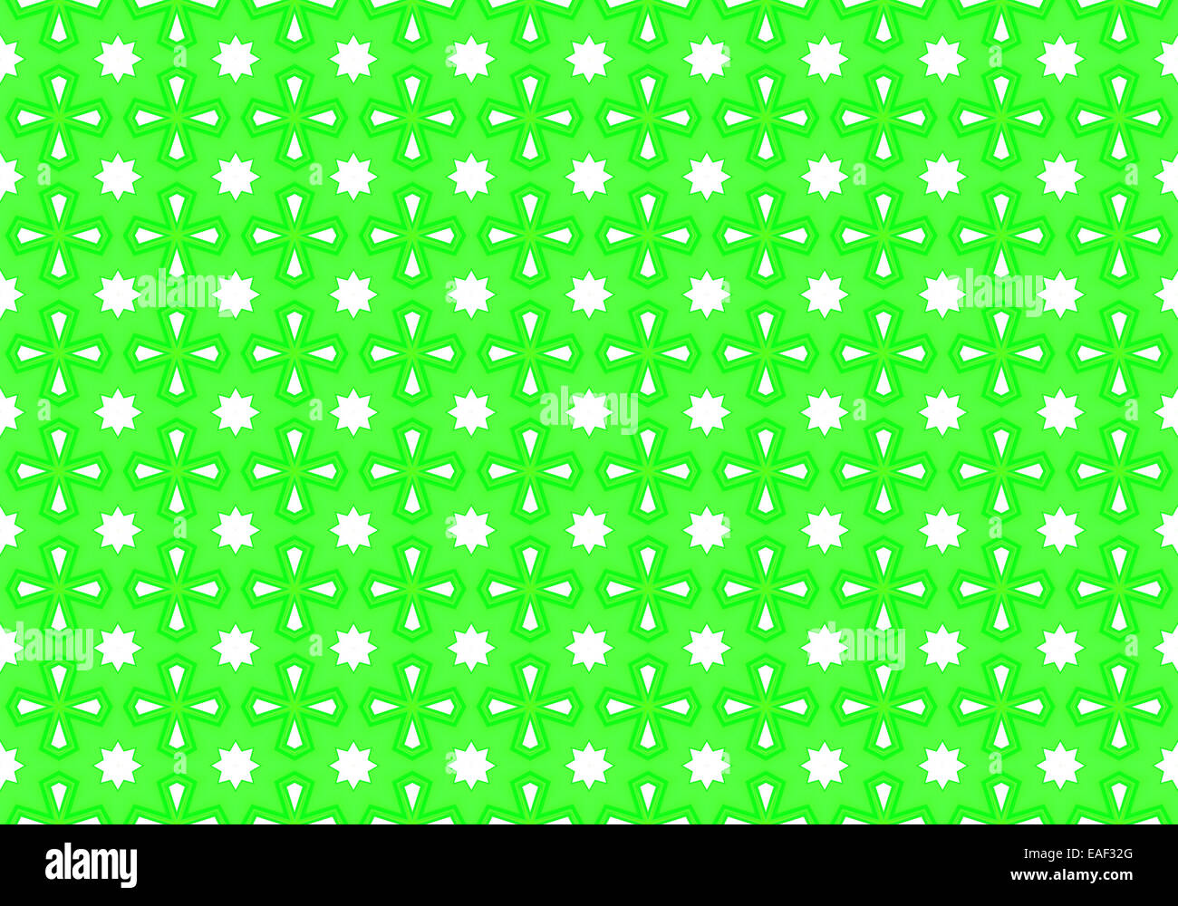 Green Ethnic pattern. Abstract kaleidoscope fabric design Stock Photo ...