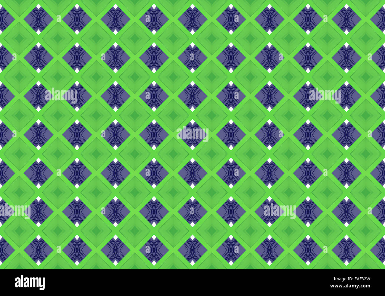 Green Ethnic pattern. Abstract kaleidoscope fabric design Stock Photo ...