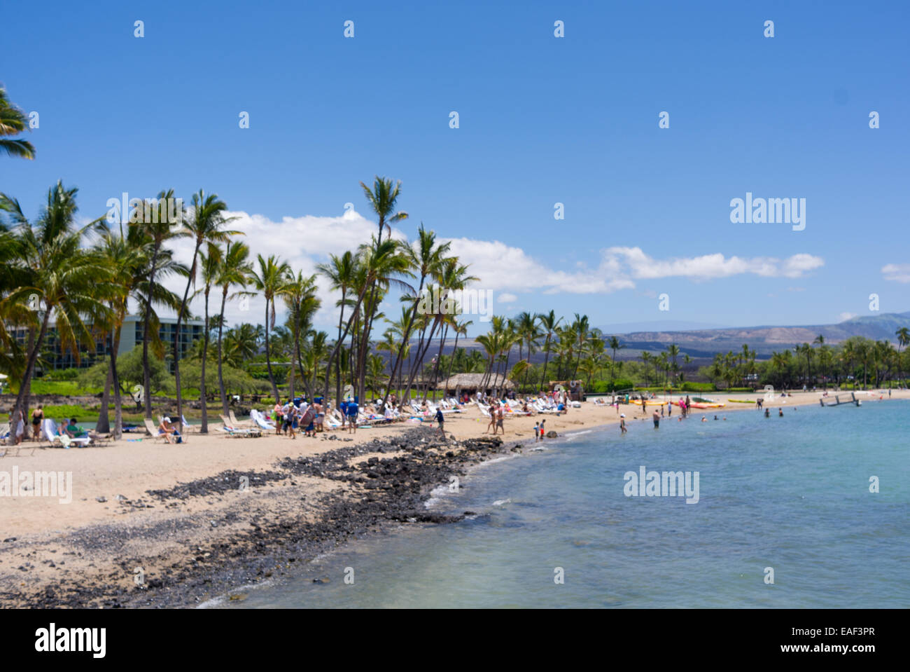 A beach, Waikoloa, Hawaii, USA Stock Photo - Alamy