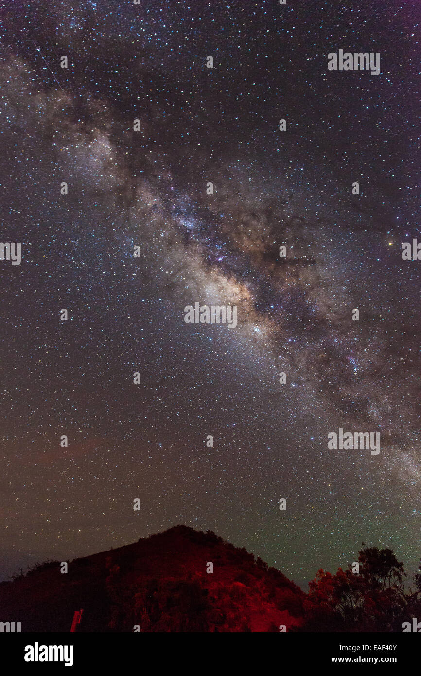 Milky way seen from Hawaii USA Stock Photo - Alamy