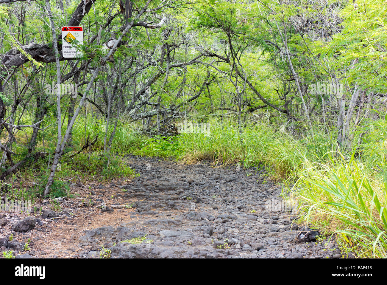Trail to Captain Cook Monument Big Island Hawaii USA Stock Photo - Alamy