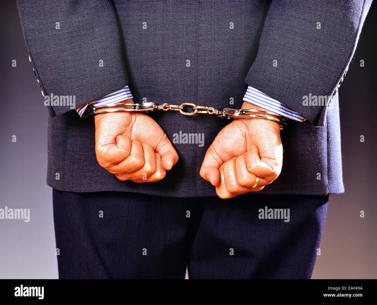 Arrested Handcuffs Man High Resolution Stock Photography and Images - Alamy