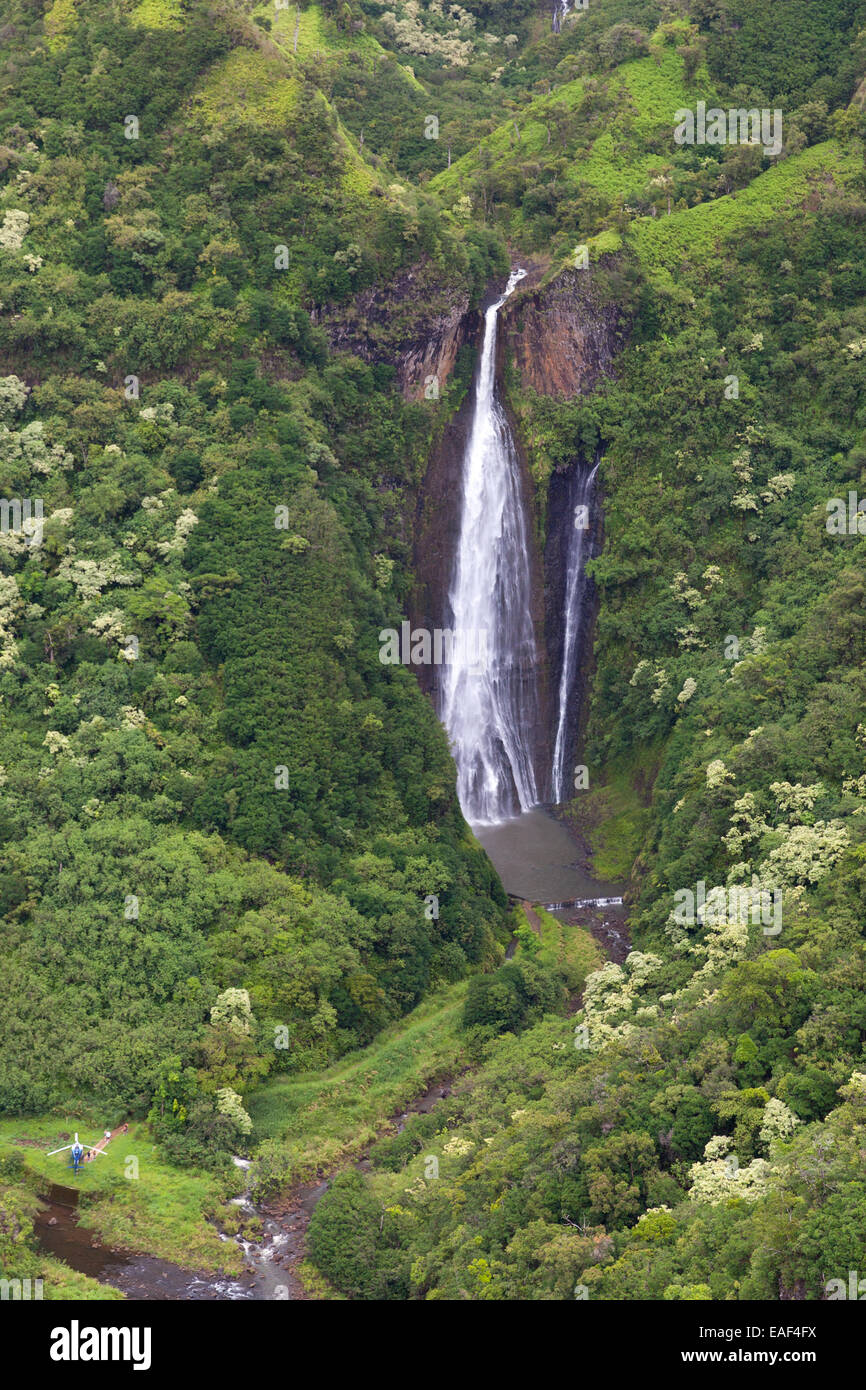 Manawaiopuna Falls (Jurassic Falls) Kauai Hawaii USA Stock Photo - Alamy