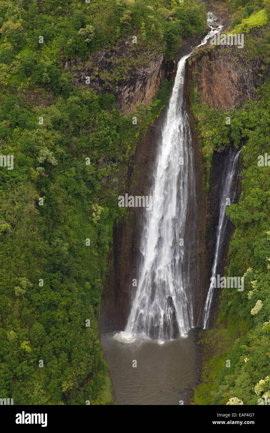 Manawaiopuna Falls (Jurassic Falls) Kauai Hawaii USA Stock Photo - Alamy