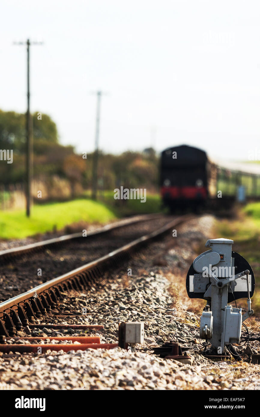 An old train near Corfe Castle Stock Photo - Alamy