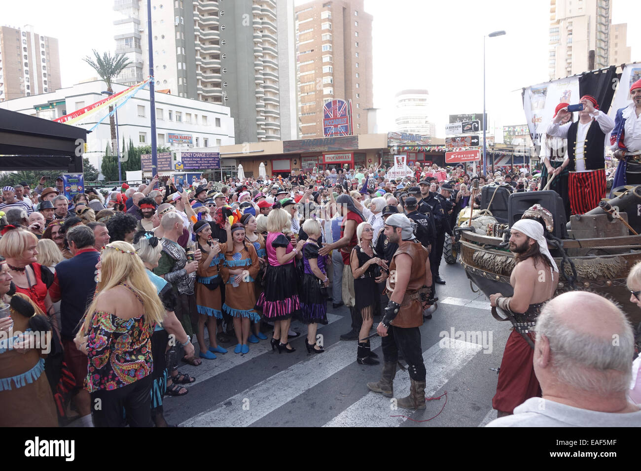 Benidorm, Costa Blanca, Spain. 13th Nov, 2014. British revellers in ...