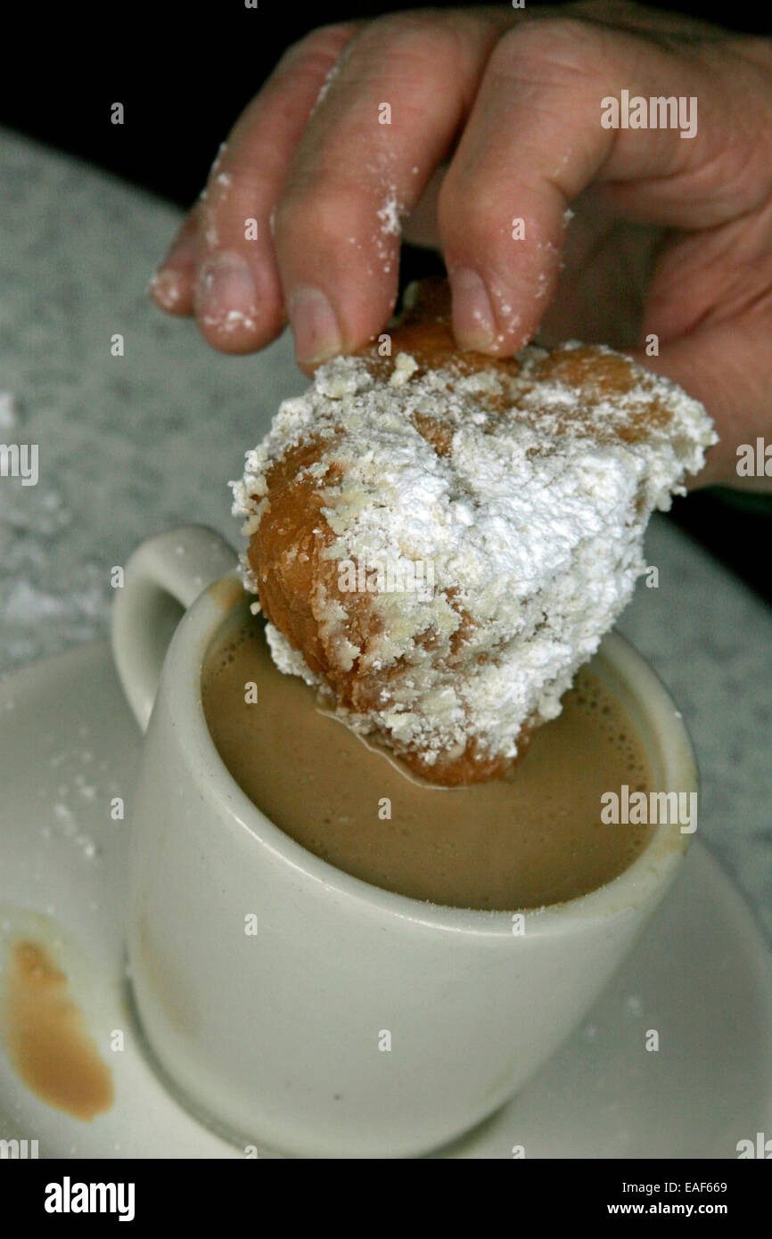 Beignet and coffee hi-res stock photography and images - Alamy