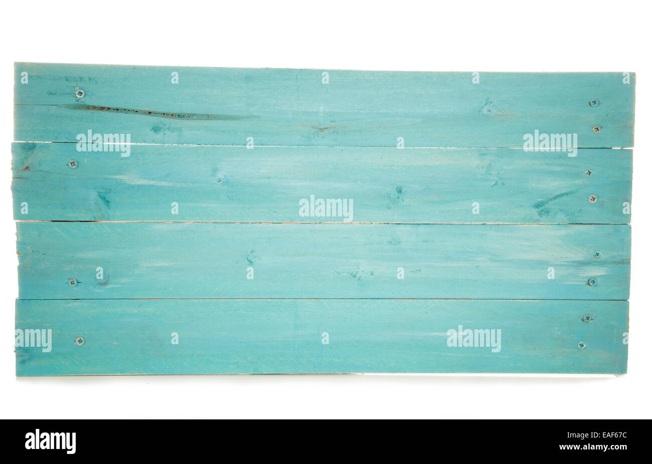 rustic turquoise wooden pallet sign cutout Stock Photo - Alamy
