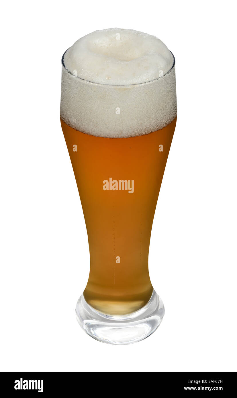 Pale yeast wheat beer Stock Photo - Alamy