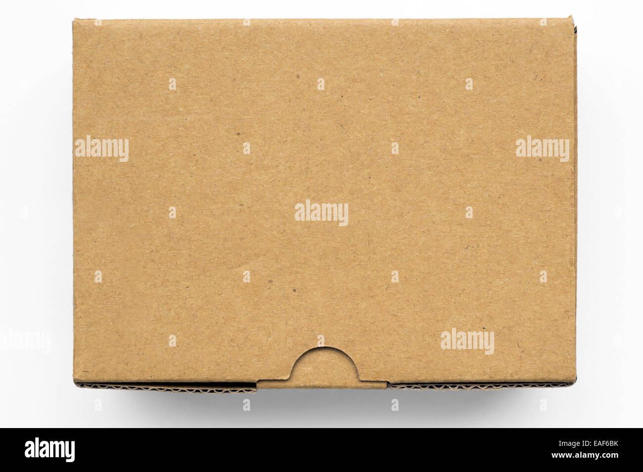 carton package box with blank top isolated on white Stock Photo - Alamy