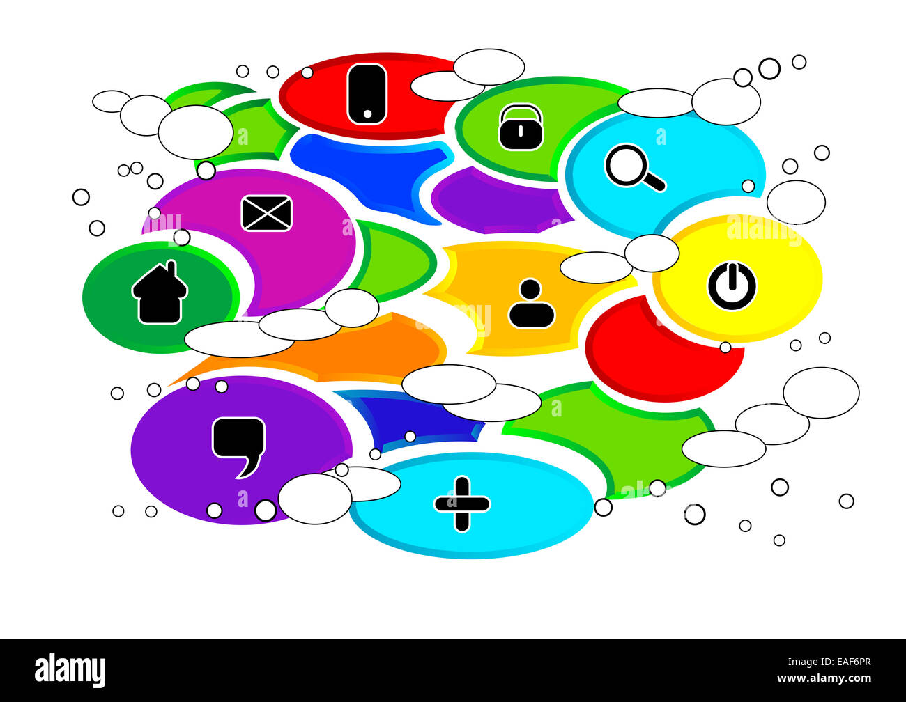 abstract cloud.modern multicolor infographic isolated on white Stock ...