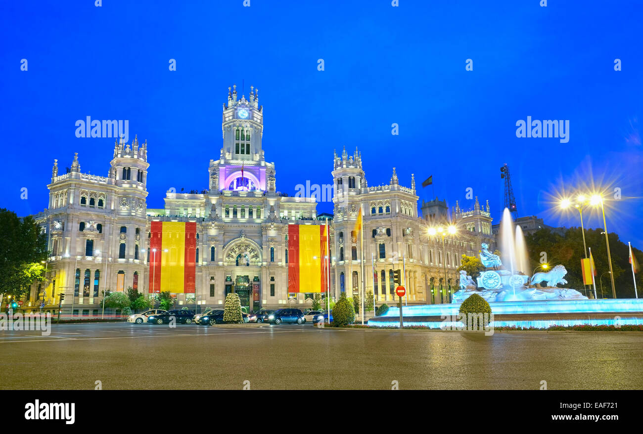 Madrid city hall at its new location,The Cybele Palace, formerly The ...