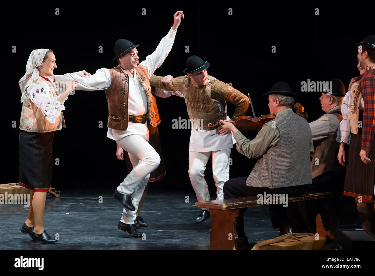Budapest, Hungary. 13th Nov, 2014. Members of the Hungarian National ...