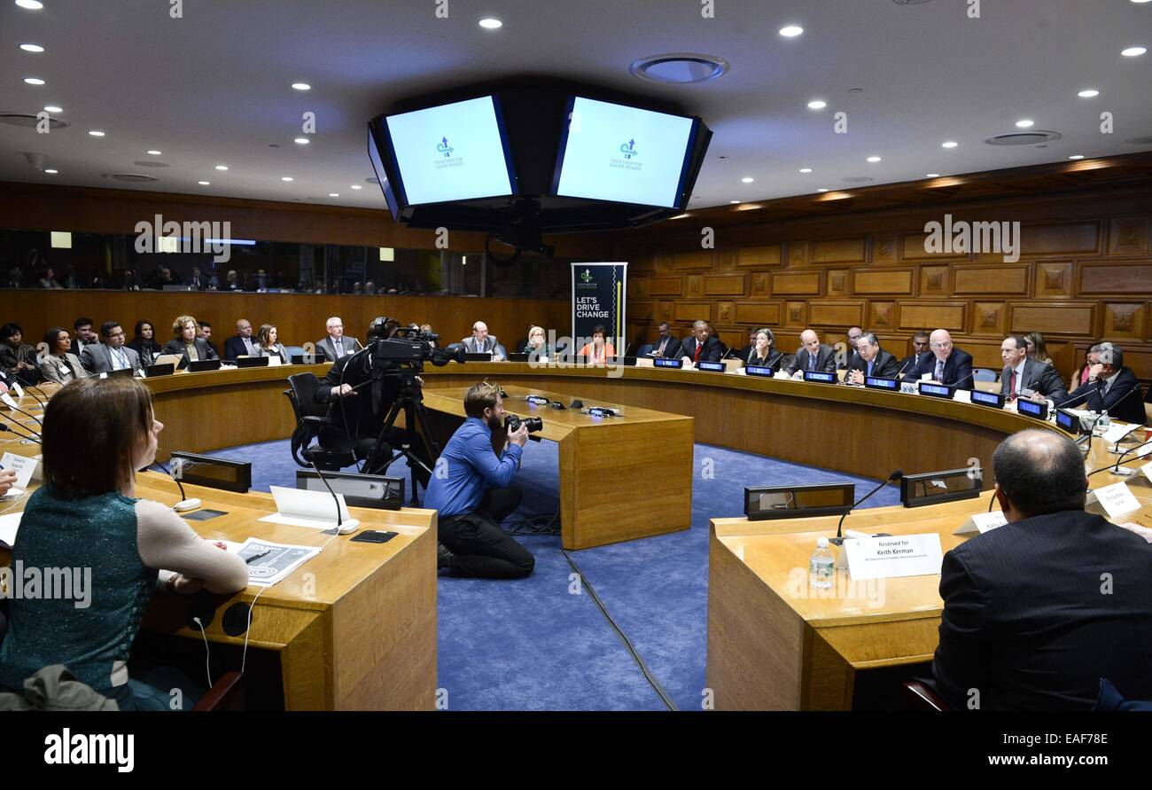 New York, UN headquarters in New York. 13th Nov, 2014. A panel ...