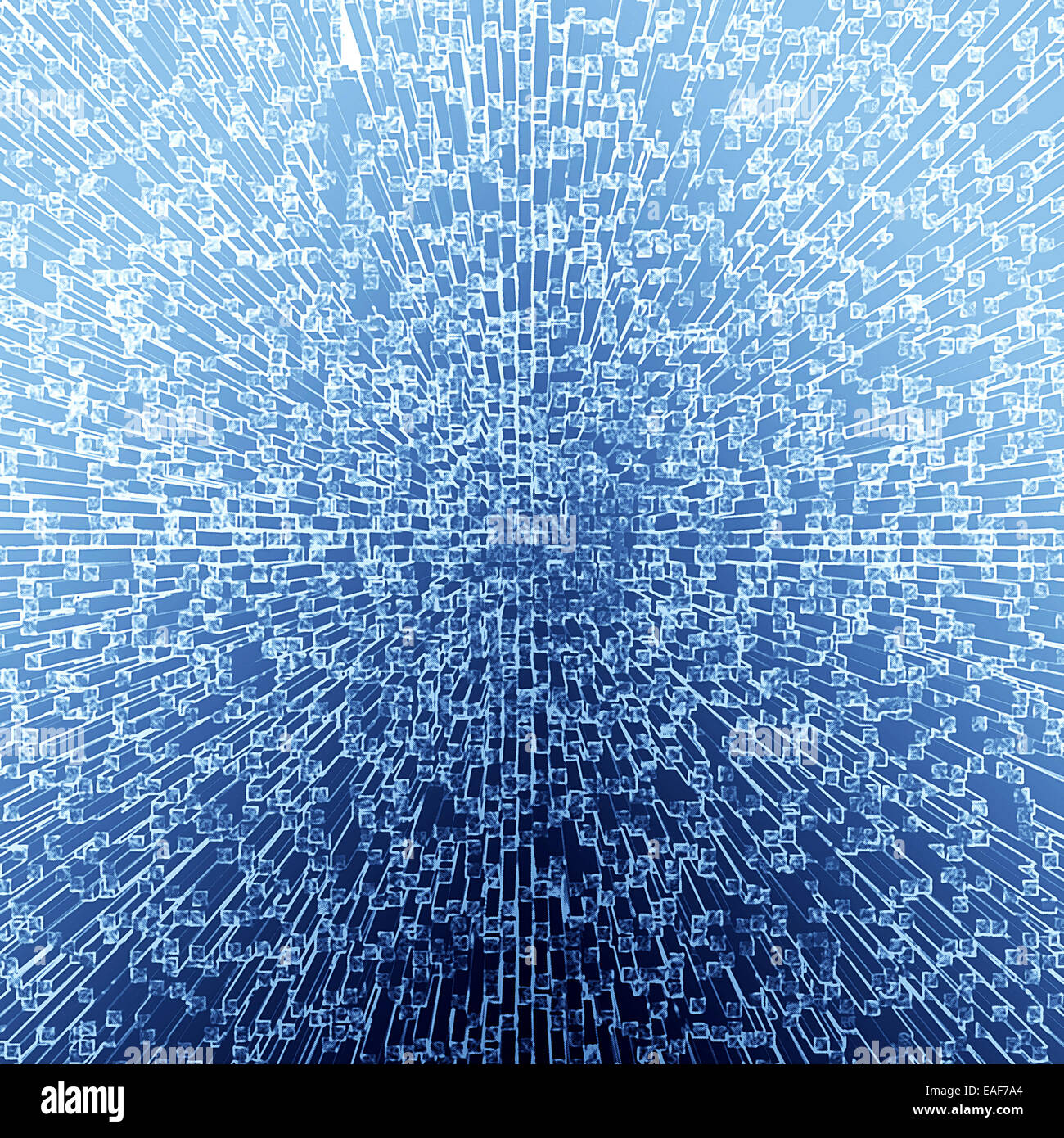 Blue boxes abstract background texture Stock Photo - Alamy