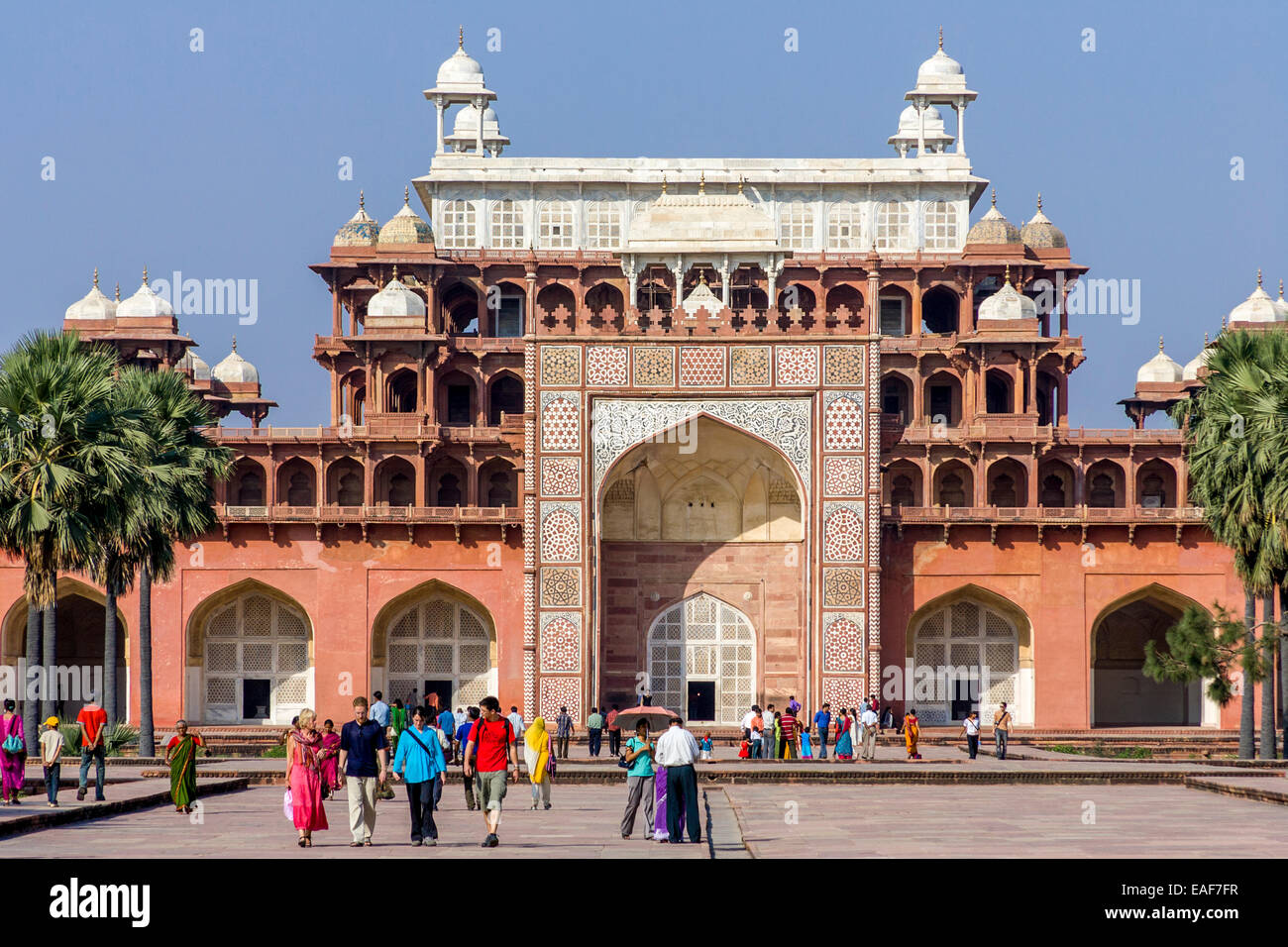 The Mausoleum of Emperor Akbar, Sikandra, Agra, Uttar Pradesh, India ...