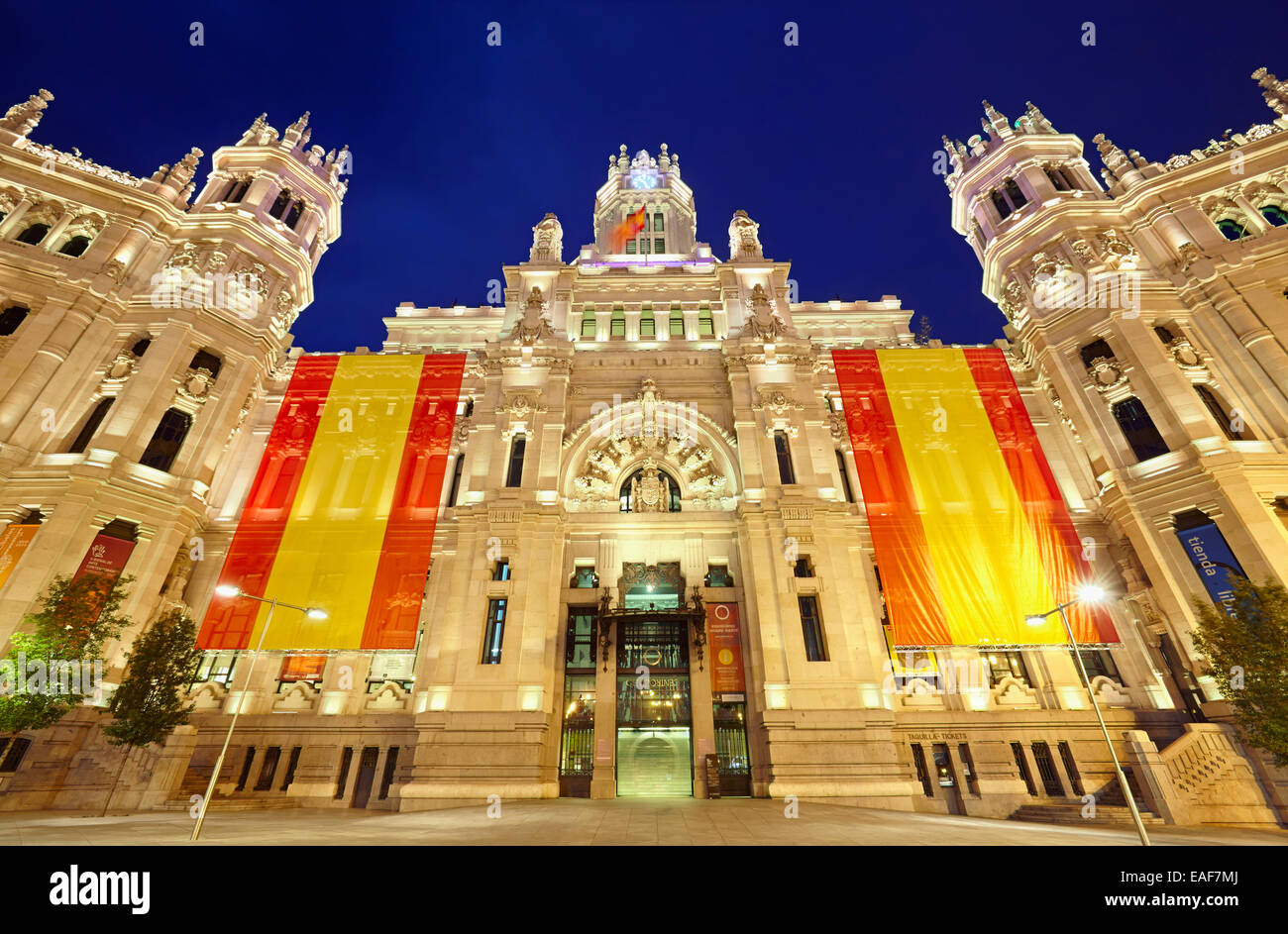 Madrid city hall at its new location,The Cybele Palace, formerly The ...