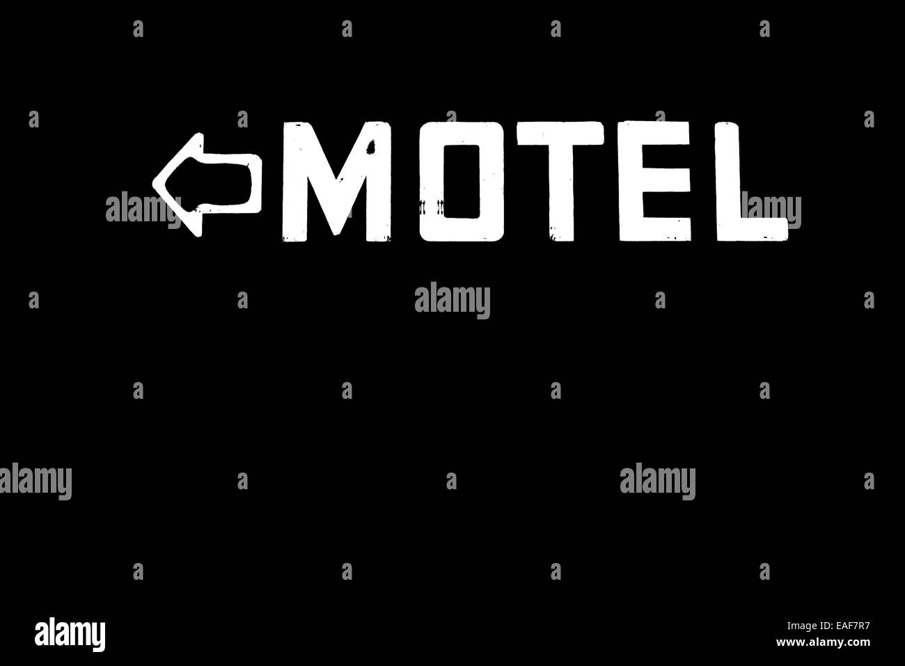 Neon motel sign lit up at night, Walla Walla, Washington Stock Photo ...
