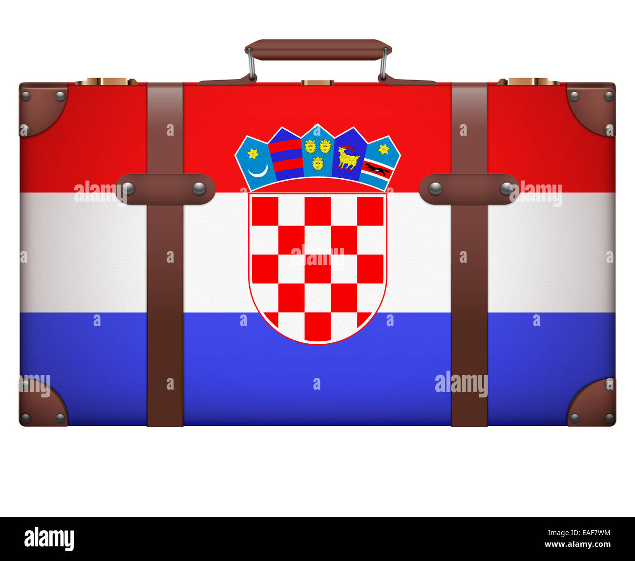 Classic vintage luggage suitcase for travel Stock Photo - Alamy