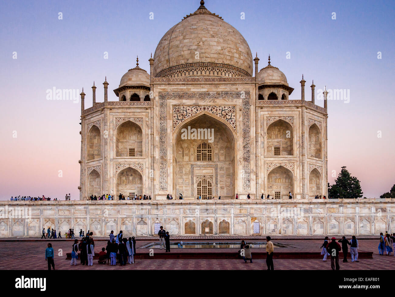 The Taj Mahal At Sunset, Agra, Uttar Pradesh, India Stock Photo - Alamy