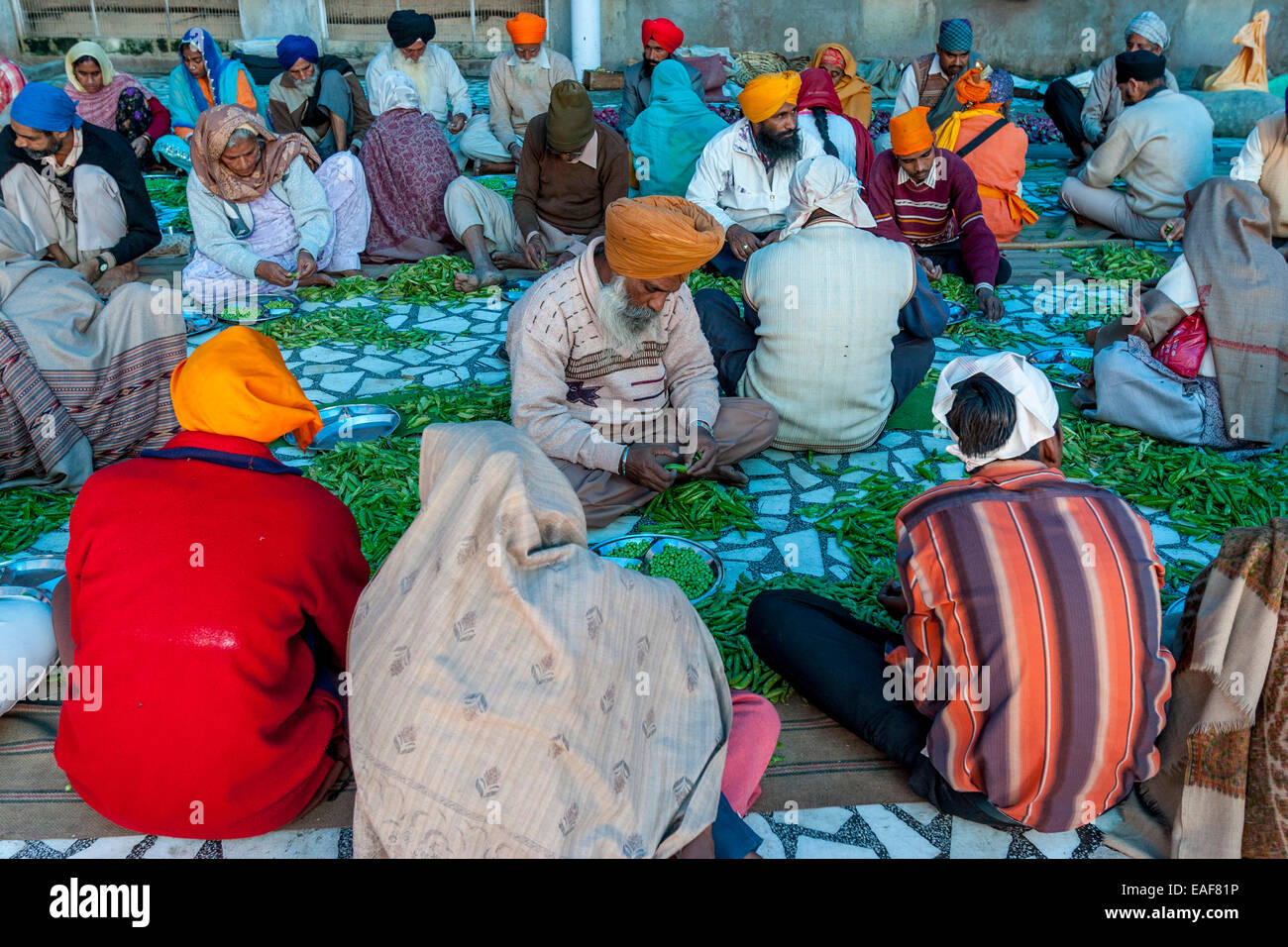 Sikh community meal india hi-res stock photography and images - Alamy