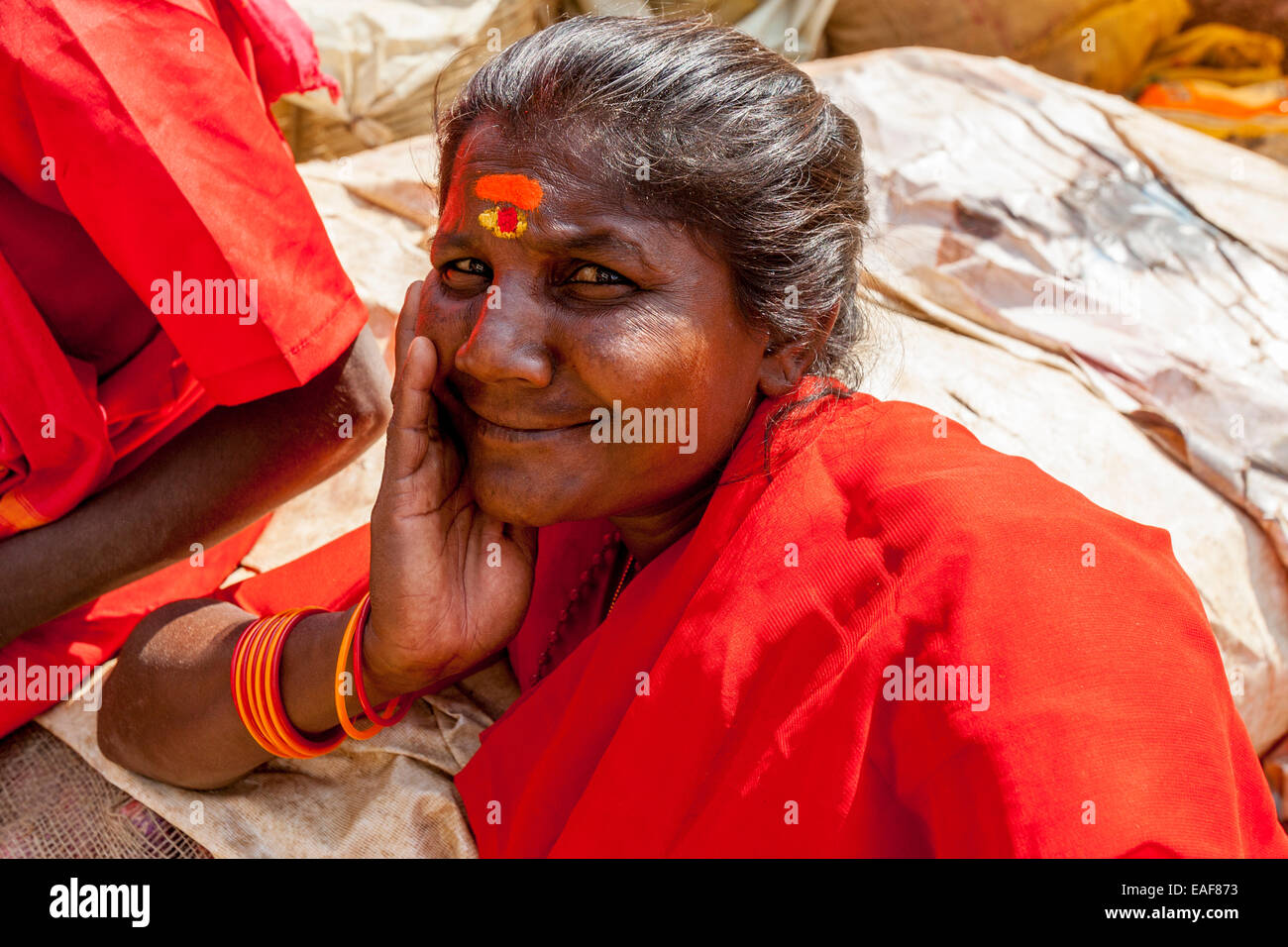 Local People At A Street Market, Bangalore, Karnataka, India Stock ...