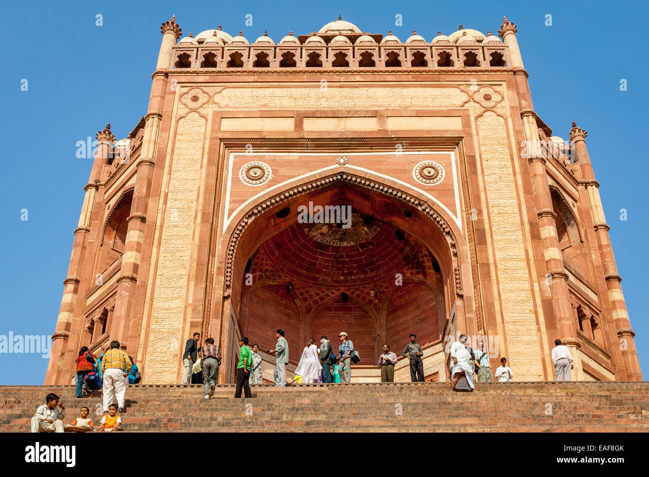 Buland Darwaza, The Entrance to Fatehpur Sikri complex, Agra district ...