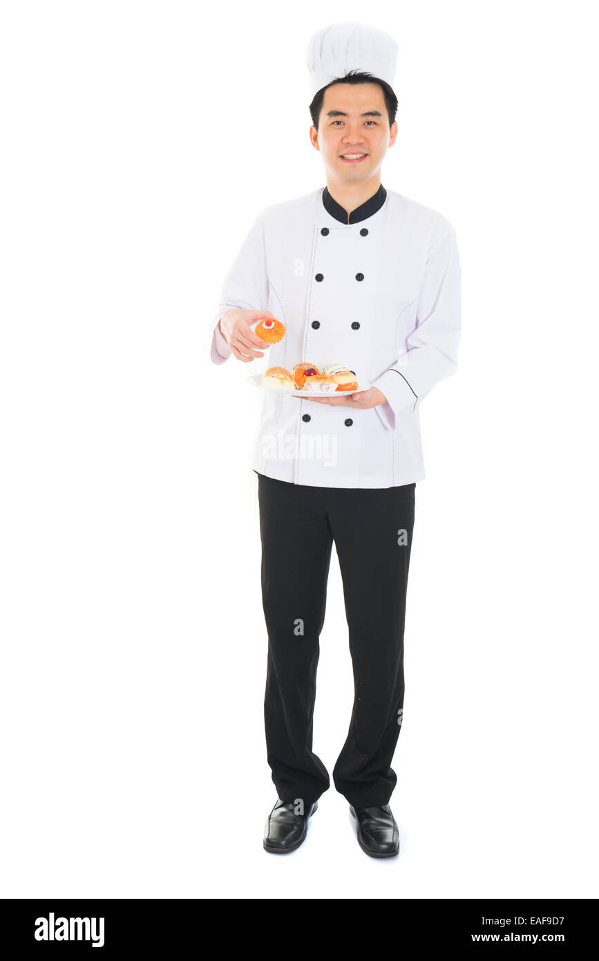 happy asian chinese male chef Stock Photo - Alamy