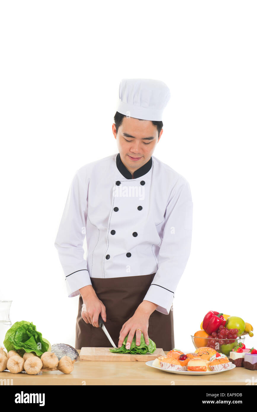 asian chef cooking Stock Photo - Alamy