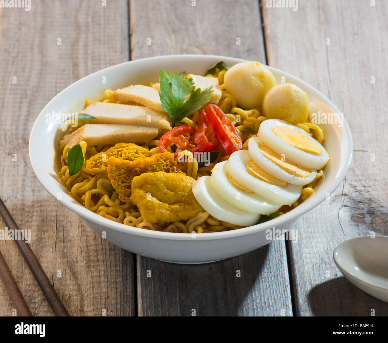 Hot spicy curry laksa hi-res stock photography and images - Alamy