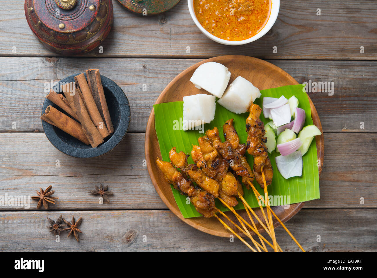 Satay top view hi-res stock photography and images - Alamy