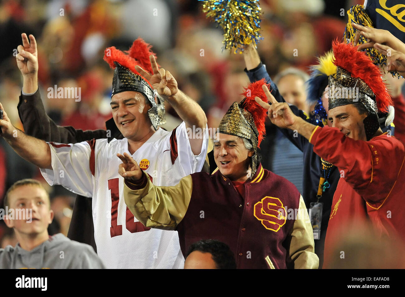Los Angeles, CA, USA. 13th Nov, 2014. USC Trojans fans during the NCAA ...