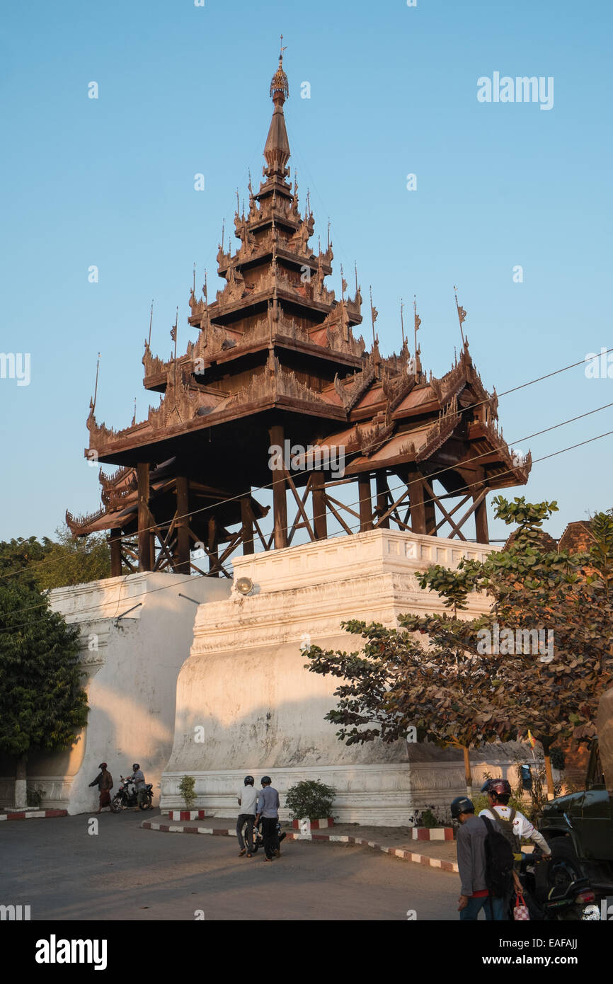 Main entrance gate to Royal Palace Mandalay,Burma,Myanmar,Asia,South ...