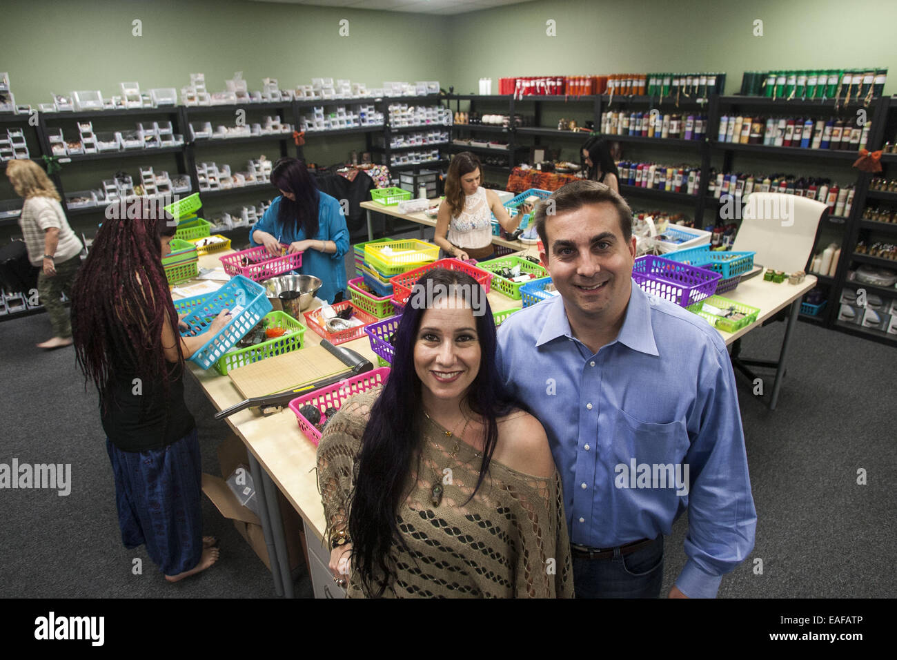 Los Angeles, California, USA. 28th Oct, 2014. Athena Perrakis, CEO, and ...