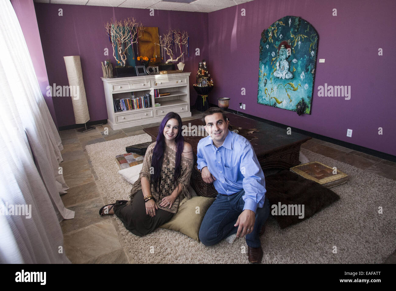 Los Angeles, California, USA. 28th Oct, 2014. Athena Perrakis, CEO, and ...