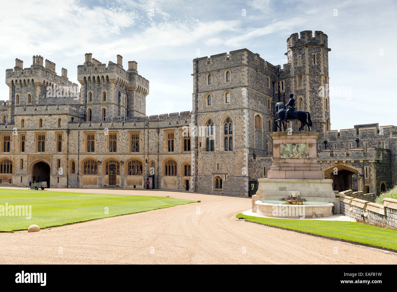 WINDSOR, UNITED KINGDOM - JUNE 6, 2014: Outside view of Medieval ...