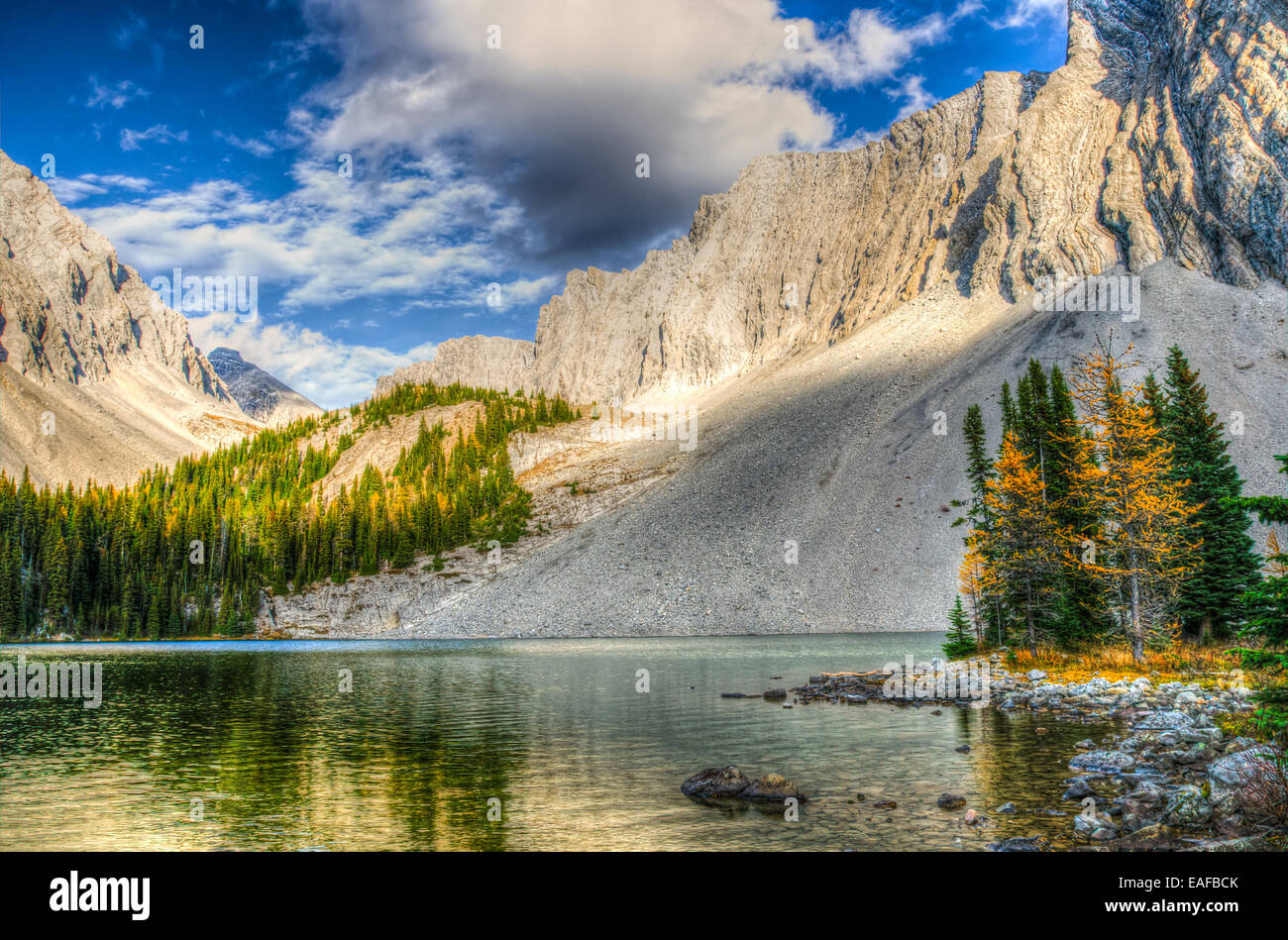 Scenic Landscapes of a high mountain lake, Chester Lake area of ...