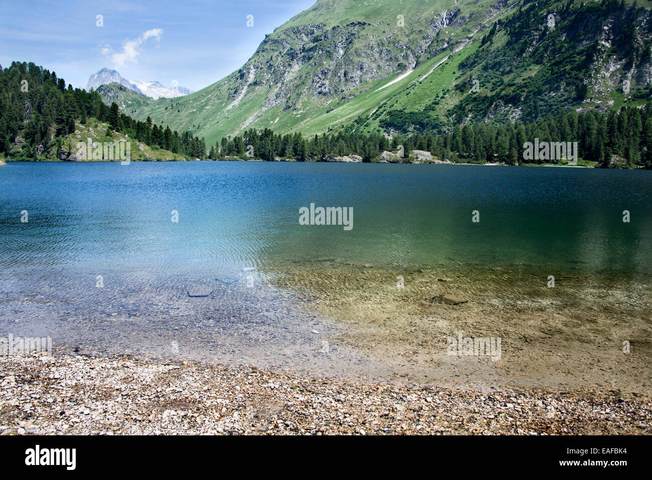 Alpine lake in Switzerland Stock Photo - Alamy