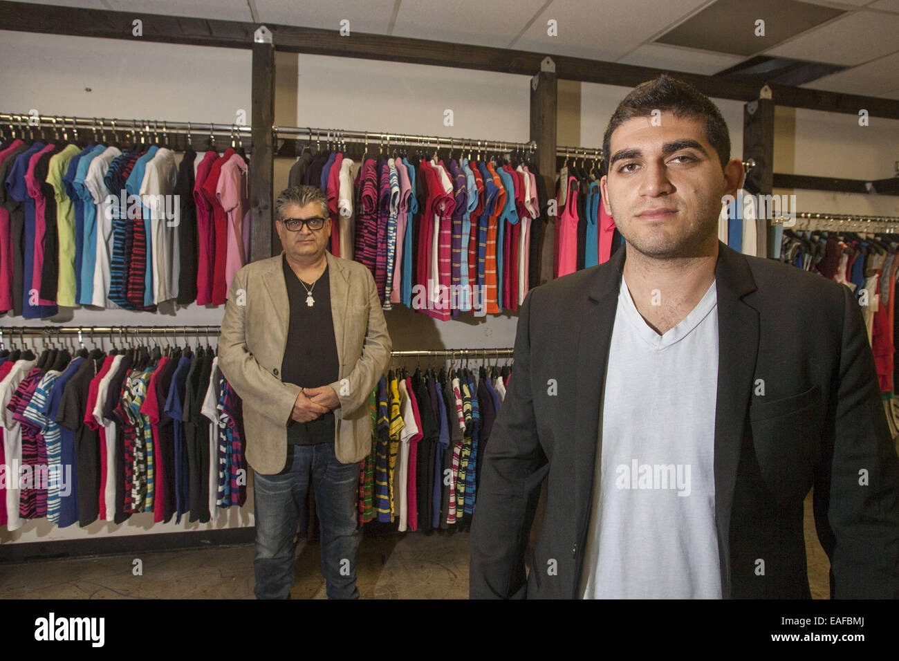 Los Angeles, California, USA. 21st Oct, 2014. Shlomo Meiri, and his son ...