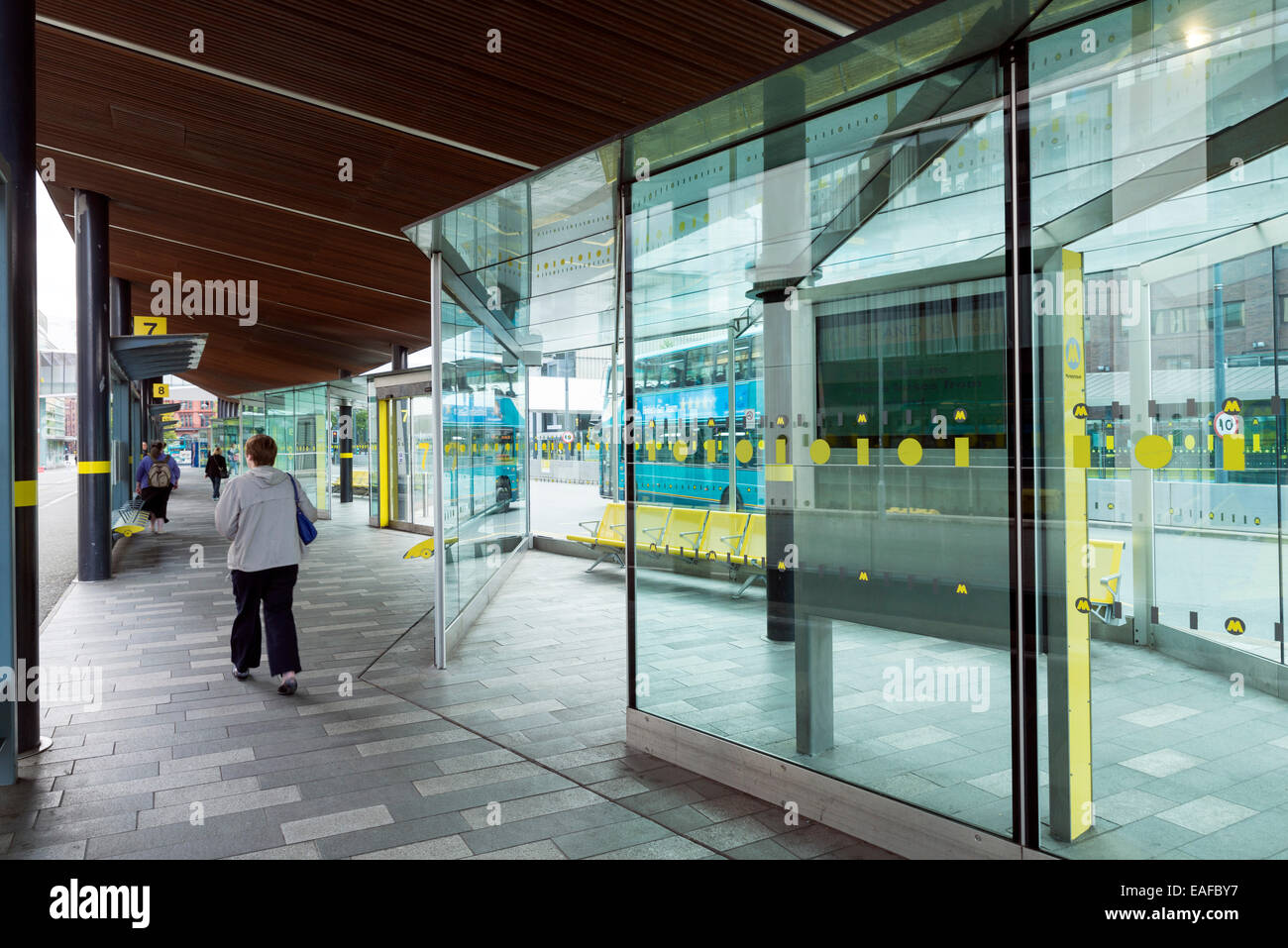 LIVERPOOL, UNITED KINGDOM - JUNE 10, 2014: Liverpool One Bus Station ...