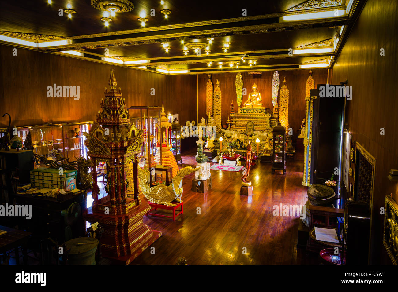Cultural museum in Wat Phrakaew, Chiang rai, Thailand Stock Photo - Alamy