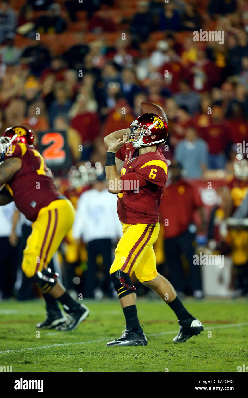 Los Angeles, CAlifornia, USA. 13th Nov, 2014. USC Trojans quarterback ...
