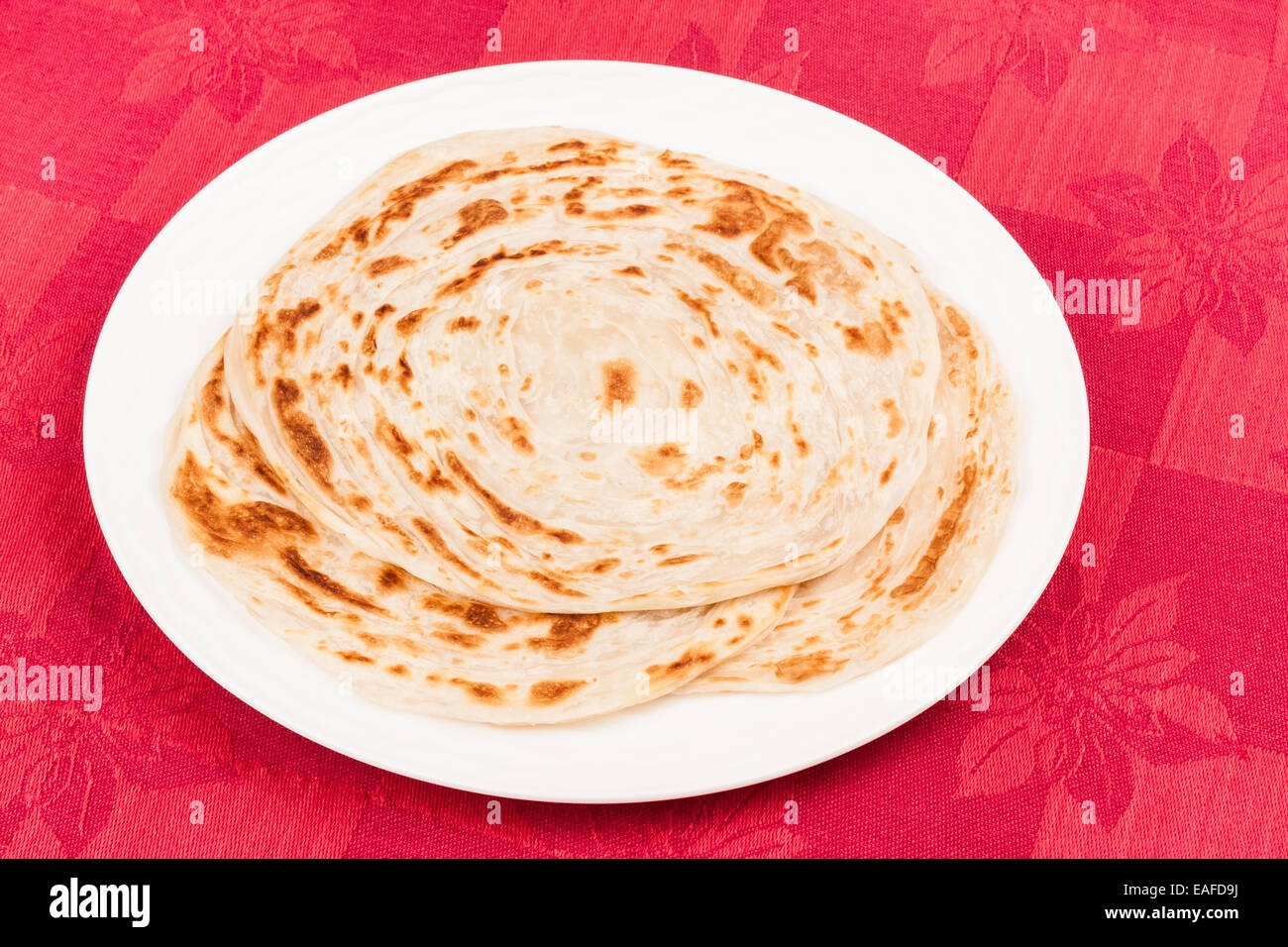 Indian roti on traditional indian plate hi-res stock photography and ...