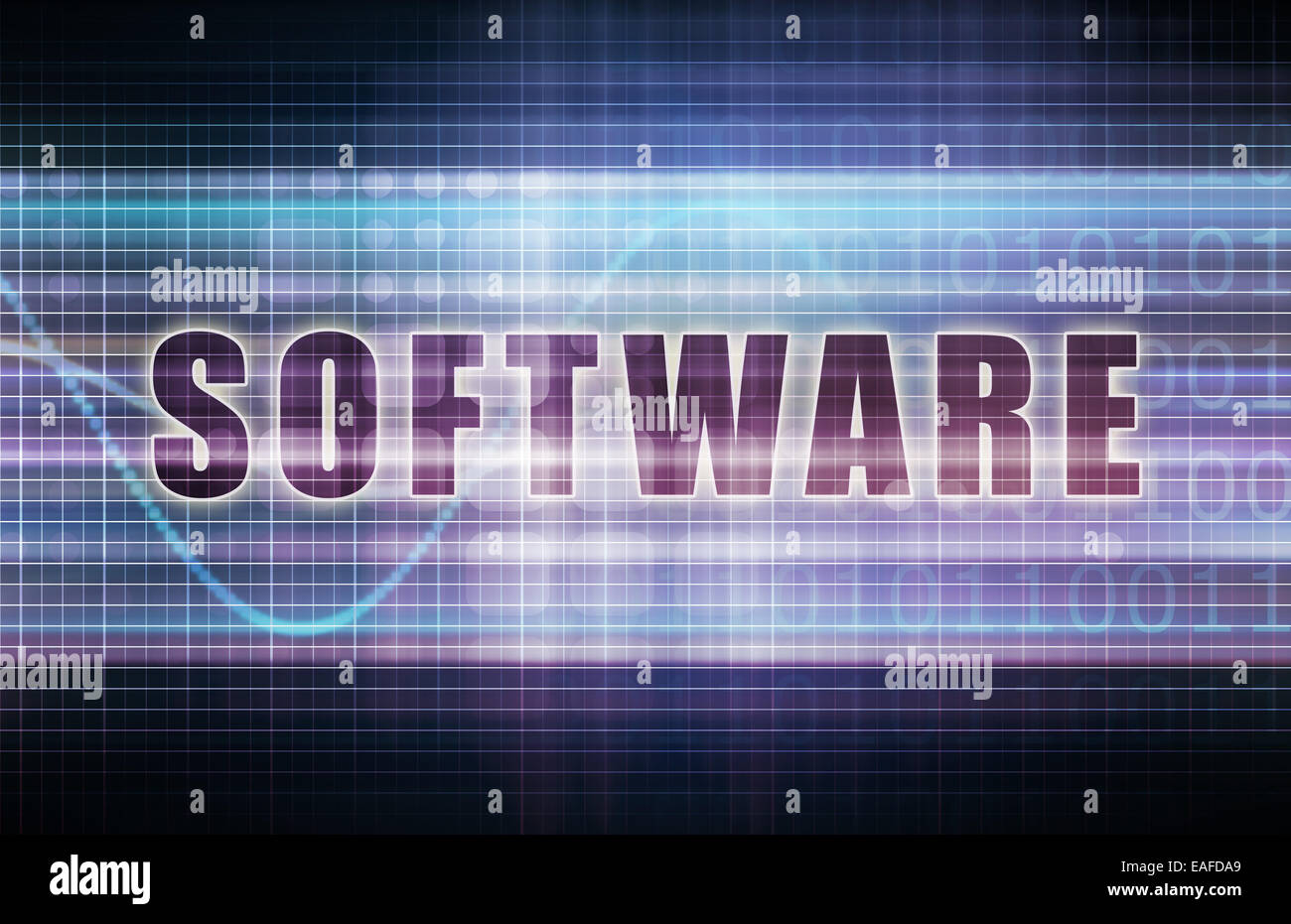 Software on a Tech Business Chart Art Stock Photo - Alamy