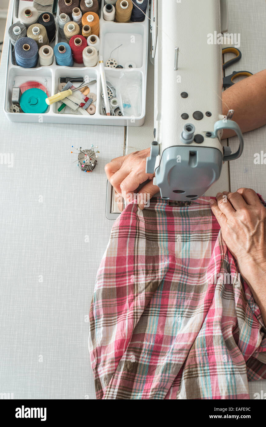 Sewing machine close up Stock Photo - Alamy