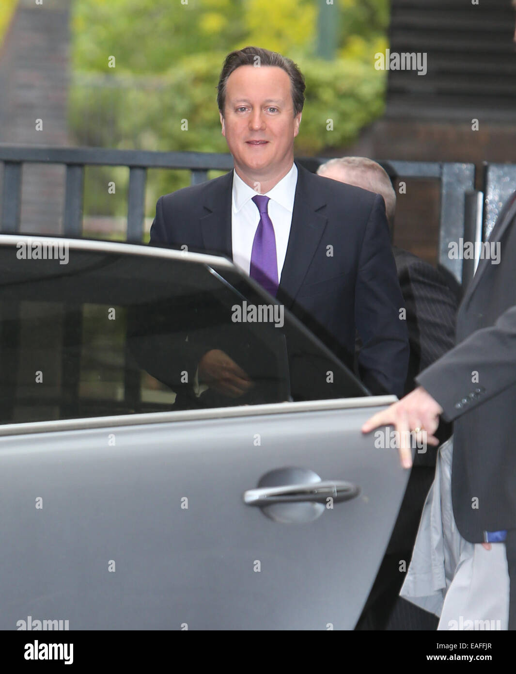 David Cameron outsid ITV Studios Featuring: David Cameron Where: London ...
