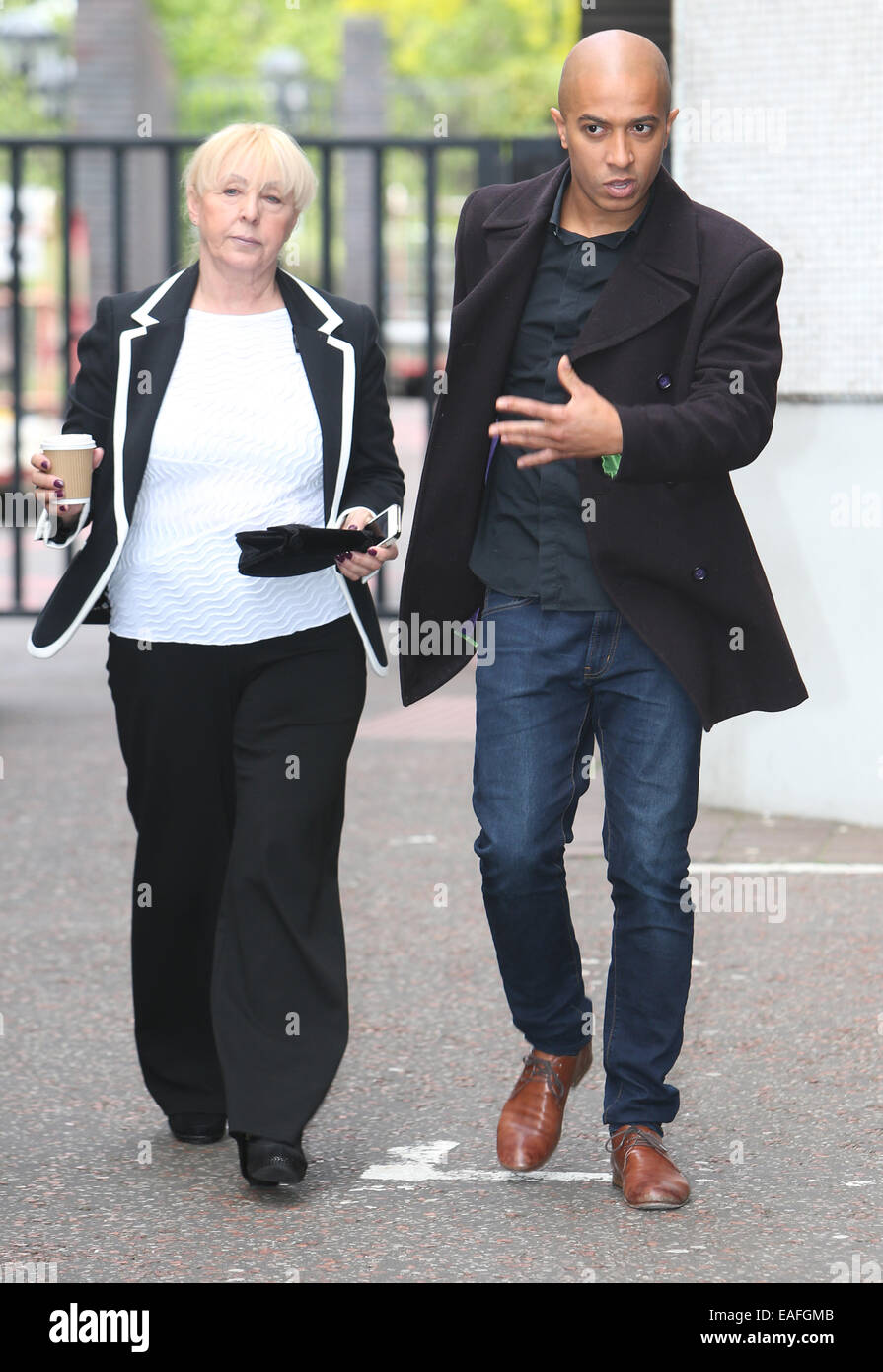 Jade Jones and his mother outside ITV Studios Featuring: Jade Jones ...